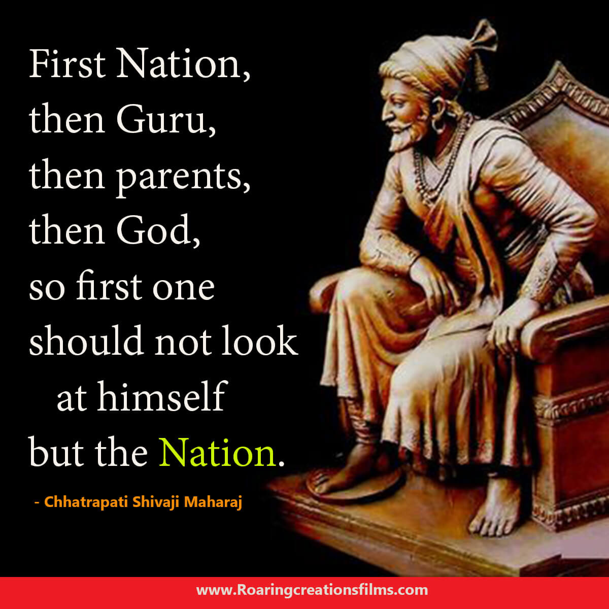 15+ Chhatrapati Shivaji Maharaj Quotes in English - Roaring Creations Films